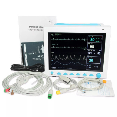 CO2 Capnography ICU Patient Monitor ECG NIBP SPO2 RESP TEMP Vital Signs ...
