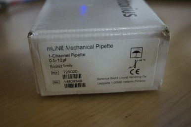 Sartorius Mline Biohit Pipet Pipette Pipettor 1-10 Ul Single Channel M ...