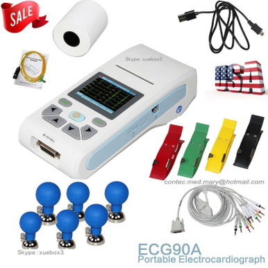 Touch Single Channel Ecg Machine 12 Lead Ekg With Pc Software,Ecg90A ...