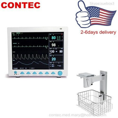 Vital Signs Patient Monitor 7 Parameter With Wall Bracket,Stand Cms8000 ...