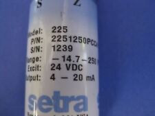 Setra 225 Pressure Transducer 2251250Pcc41106 250 Psig 4-20 Ma 1/4 ...