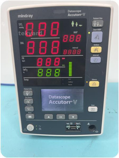 Mindray Datascope Accutorr V 0998-00-2000-843A Patient Monitor ...