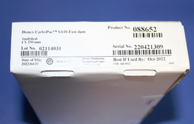 Thermo Dionex Carbopac Sa10-Fast-4M 4 X 150Mm Ic Column 088652 ...