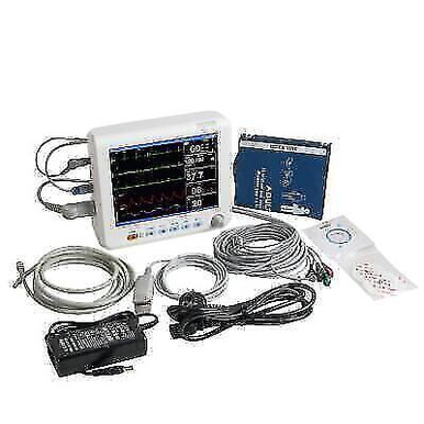 Portable 8 Icu Ccu Patient Monitor - Signs Ecg Nibp Resp Monitoring ...