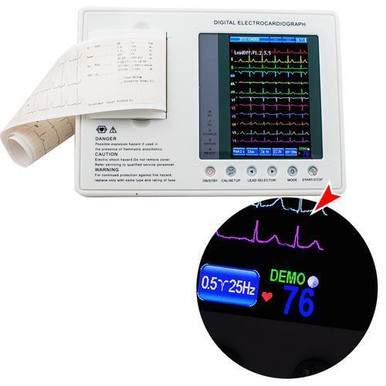 High 3-Channel 12 Color Screen Ecg Ekg Machine Lcd Display - Industrial ...