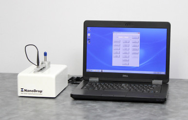 Nanodrop 1000 Uv/Vis Spectrophotometer Nd-1000 W/ Laptop & Software ...