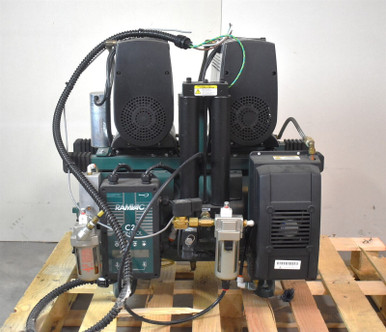 Ramvac Osprey Osp23S Dental Dentistry Oil-Free Air Compressor System ...