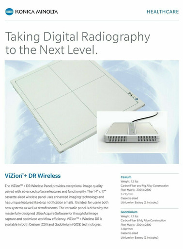 Wireless Digital Dr X-Ray Detector Panel System - Industrial Lynx