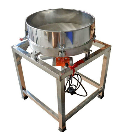 19.6'' Round Vibrating Screen With 40, 100 Mesh Screens Industrial ...