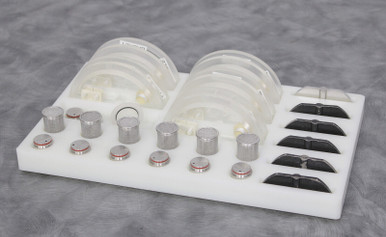 Distek Dissolution Accessory Tray With Wire Mesh Baskets Tops Paddles ...