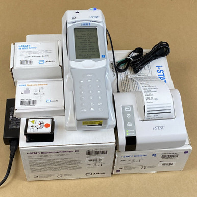 Abbott I-Stat 1 300-G Hematology Blood Analyzer + Downloader/Recharger ...