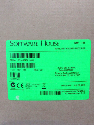 Software House Rm1-Ph Access Control Reader Ctw - Industrial Lynx