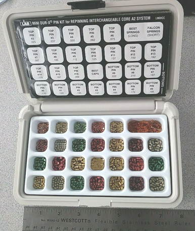 Lab Mini Dur-X Lmdicc Pin Kit For Re-Pinning Interchangeable Core Lock ...