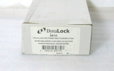 Dynalock 6610 Halo-Lighted Piezo Rex Push Buttons - Industrial Lynx