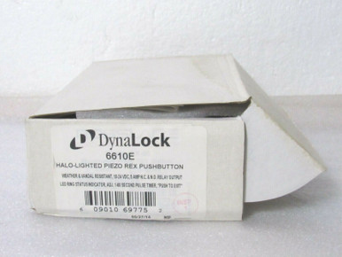 Dynalock 6610E Halo-Lighted Piezo Rex Push Button - Industrial Lynx