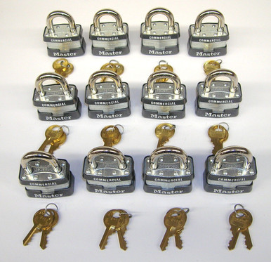 Master Lock 1Ka (Lot Of 12) Keyed Alike Matching Identical Laminated ...