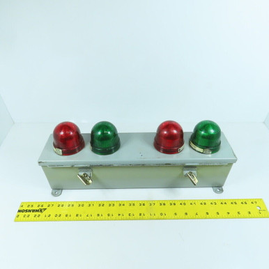 Federal Signal Lp2Led 4-Position Red & Green Indicator Lights 120Vac W ...