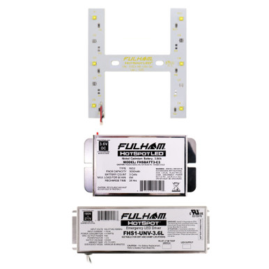 Fulham Fhskitt06Shc Emergency Led Driver Battery Back-Up Kit, Hotspot1 ...