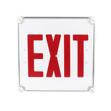 Dual Lite N4Xer1-Ep Nema 4X Series Exit Sign Emergency Light 120V White ...