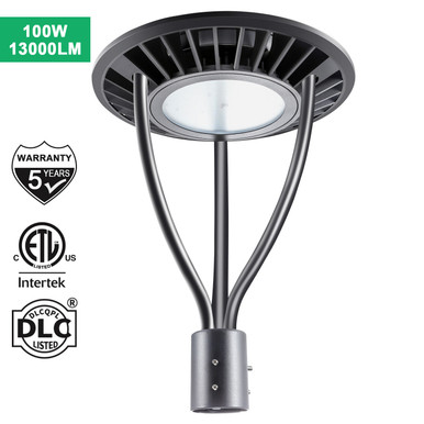 100W Led Post Top Pole Lights 5000K Led Parking Lot Street Light Ip65 ...
