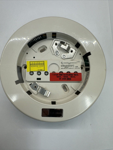 2098-9651 Simplex Photo Electric Smoke Detector Fire Alarm Base Mapnet ...