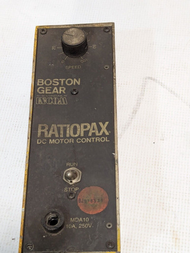 Boston Gear Ratiopax Dc Motor Control - , Fuse Type Mda10, 10A,250V ...