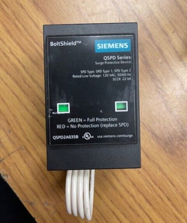 Siemens Qspd2A035B Boltshield 2-P 120/240V Surge Protection Device Spd ...