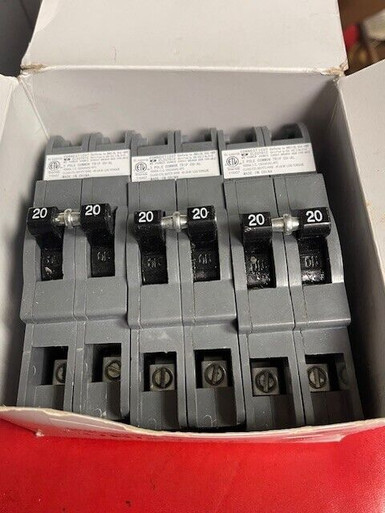 Zinsco Ubiz220B 2 Pole, 20A Bolt-On Breaker, Qty. 3 Breakers Per Box ...