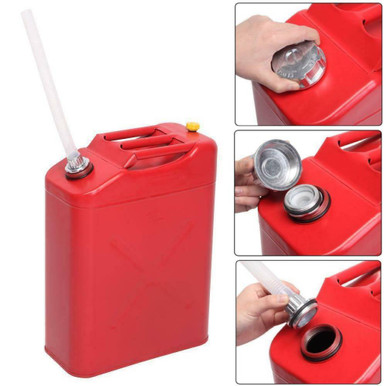 5Gal 20L Gasoline Gas Fuel Tank Liter Army Backup Steel Tank Fuel With ...