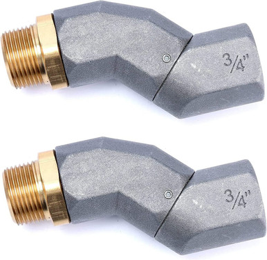 2Pcs Car Fuel Swivel 3/4 Inch Npt Fuel Transfer Hose Swivel 360 Rotate ...