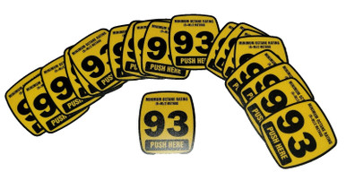 Wayne 888460-001-009 Ovation 93 Octane Decal, Package Of 25 ...