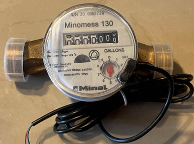 5" Minol / Zenner Minomess Brass 130 Hot Or Cold Water Meter ...