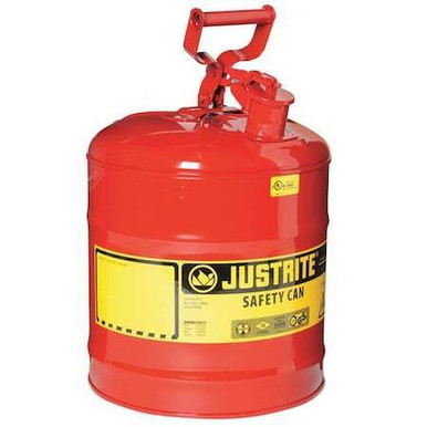 Justrite 7150100 5 Gal Red Steel Type I Safety Can Flammables ...