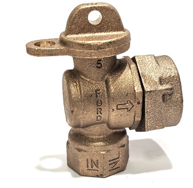 Ford Meter Box 1" Fipt X Meter Swivel Nut Brass Meter Angle Ball Valve ...