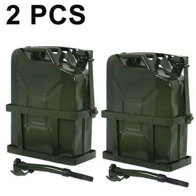 2X Jerry Can Metal Tank Holder Steel 5 Gallon 20L Army Backup Military ...