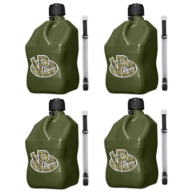 Vp Racing Fuels 5-Gallon Square Fuel Container Camo & 14" Standard Hose ...