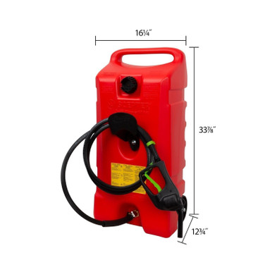 Scepter Flo N' Go Duramax 14 Gallon Portable Gas Fuel Tank Container ...