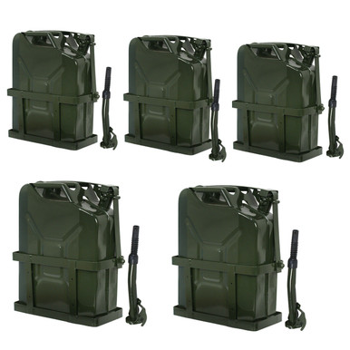 5X Jerry Can Metal Tank Adjustable Holder Steel Army Backup Military ...