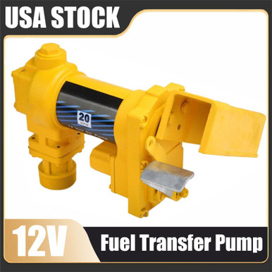 Heavy Duty Series 12 Volt Dc Gasoline Pump 20 Gpm Fuel Gas Transfer ...