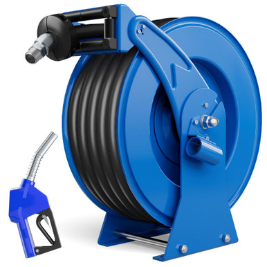 Fuel Hose Reel Retractable With Fueling Nozzle, 3/4" X 50" Heavy Duty ...