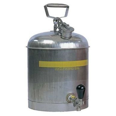 Eagle Mfg 1327 5 Gal Silver Stainless Steel Type I Safety Can ...