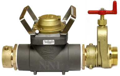 3" Fire Hydrant Meter Model Fhz30Sus 2-1/2" Swivel With Gate Valve ...