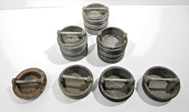 Lot Of 7 Fuel Tank Test Plugs Covers, Screw Top Metal, Petroleums ...