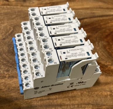 Lot Of 5 700-Hk32Z24-4 24Vdc With 700-Hn222 Base Relay 5A 250Vac ...