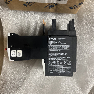 Eaton Xtoe020Bcs-Gr1 Overload Relay Zeb 12-20 4-20 Amps - Industrial Lynx