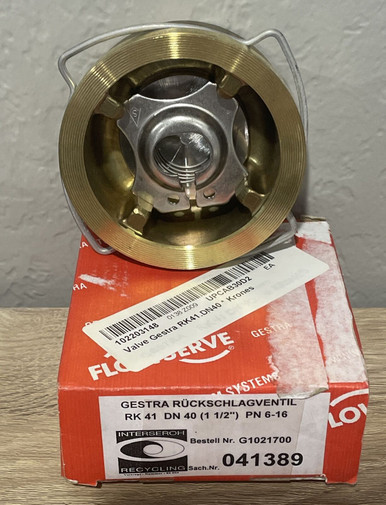 Gestra Check Valve Rk 41 Dn 40 1 1/2" Pn 6-16 Krones Rk41.Dn40 ...