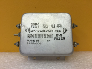 Corcom F1578 (20R6) 20 A, 120 / 250 V, 50/60 Hz, Emi Filter ...