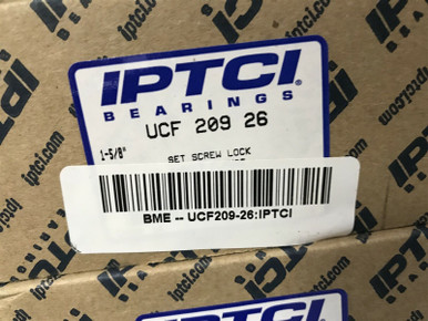 Iptci Ucf 209 26 1-5/8" Square 4 Bolt Flange Block Mounted Bearing Unit ...