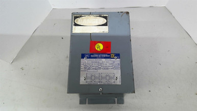 Square D 3S1F 3Kva Transformer Pri 240/480V Sec 120/240V 3Ph ...