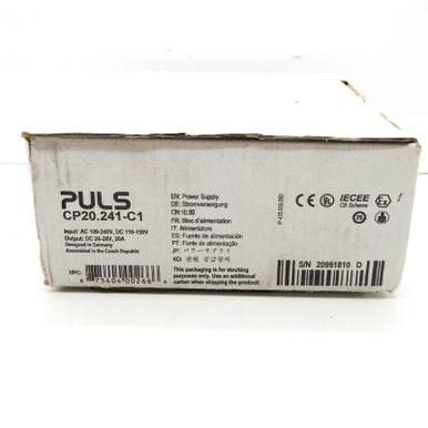 Puls Cp20.241-C1 Ac/Dc 24V 480W Power Converter - Industrial Lynx